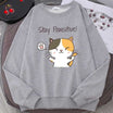 "Stay Pawsitive!" Kawaii Cat Sweater – Meowgicians™