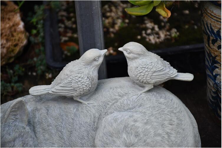 Stone Color Outdoor Cat Statue | An Emblem of Peace and Harmony ...