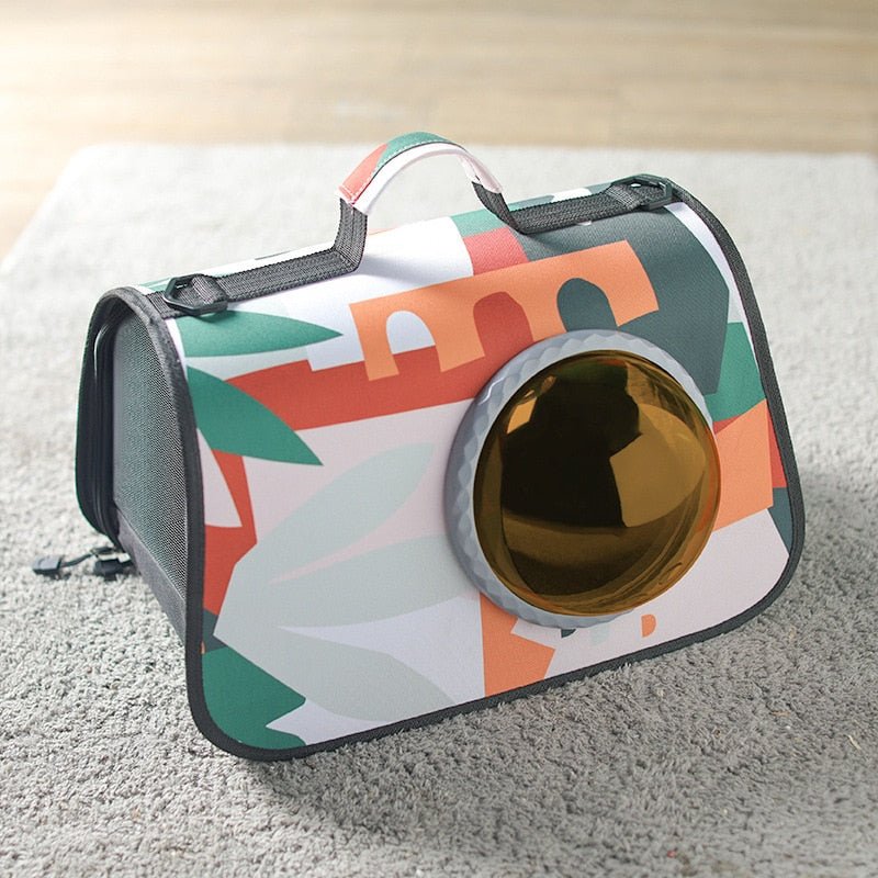 Summer's vibe canvas cat shoulder carrier – Meowgicians™