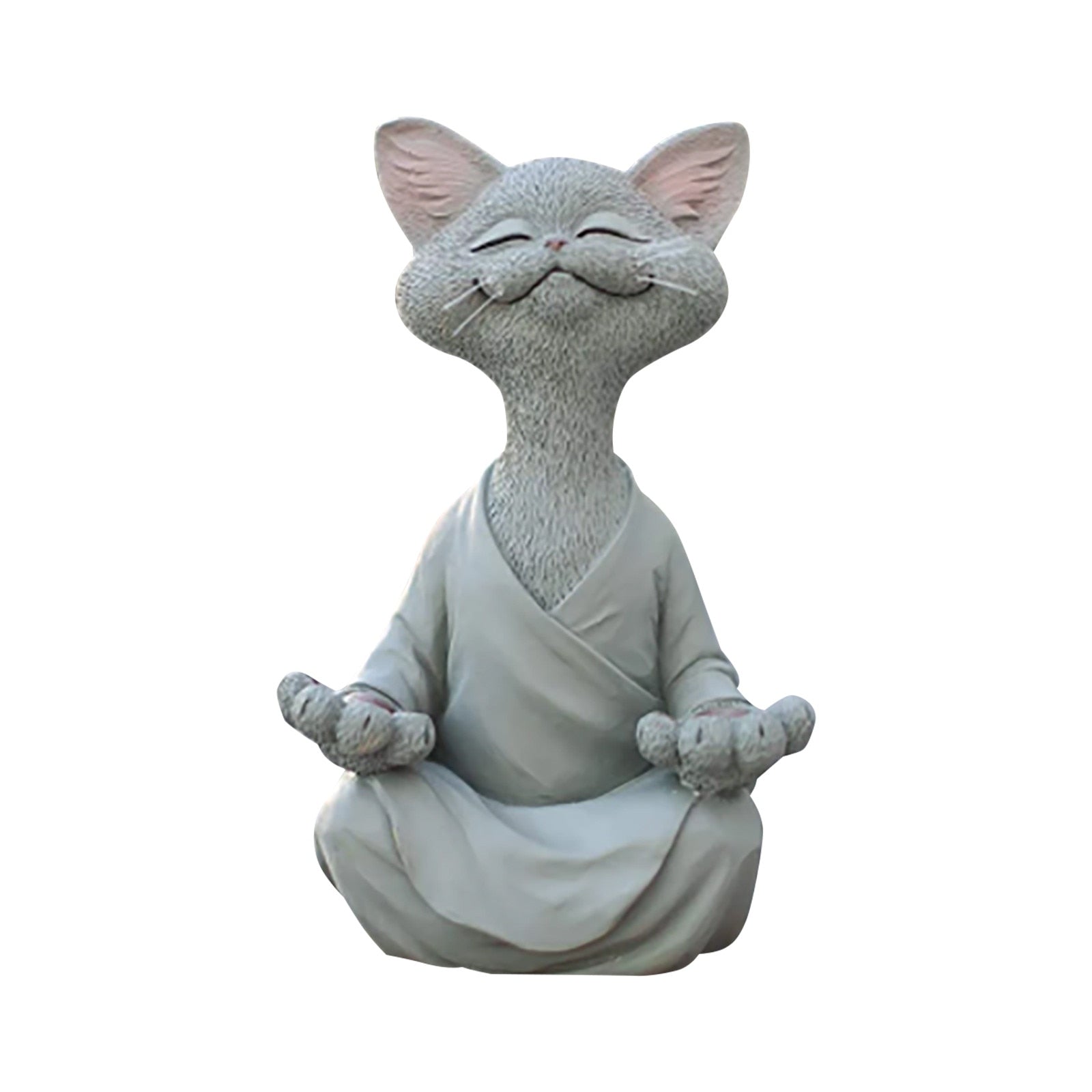Taoism Buddhist Cat Figurine | Embrace Calmness with Meditation ...