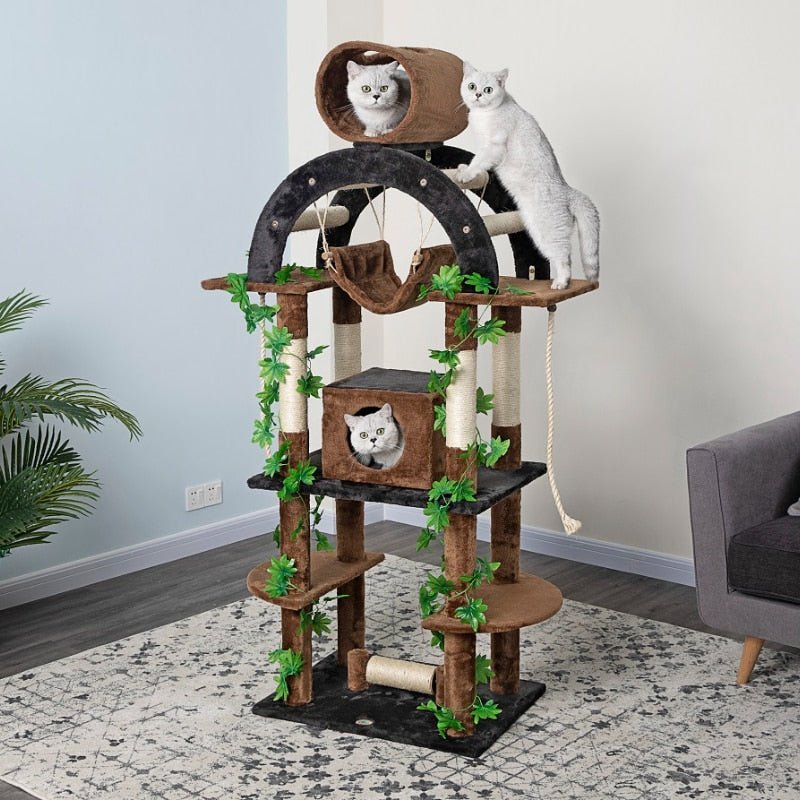 Forest Cat Tree with Hammock | Bring the Outdoor Inside for Your Cat ...