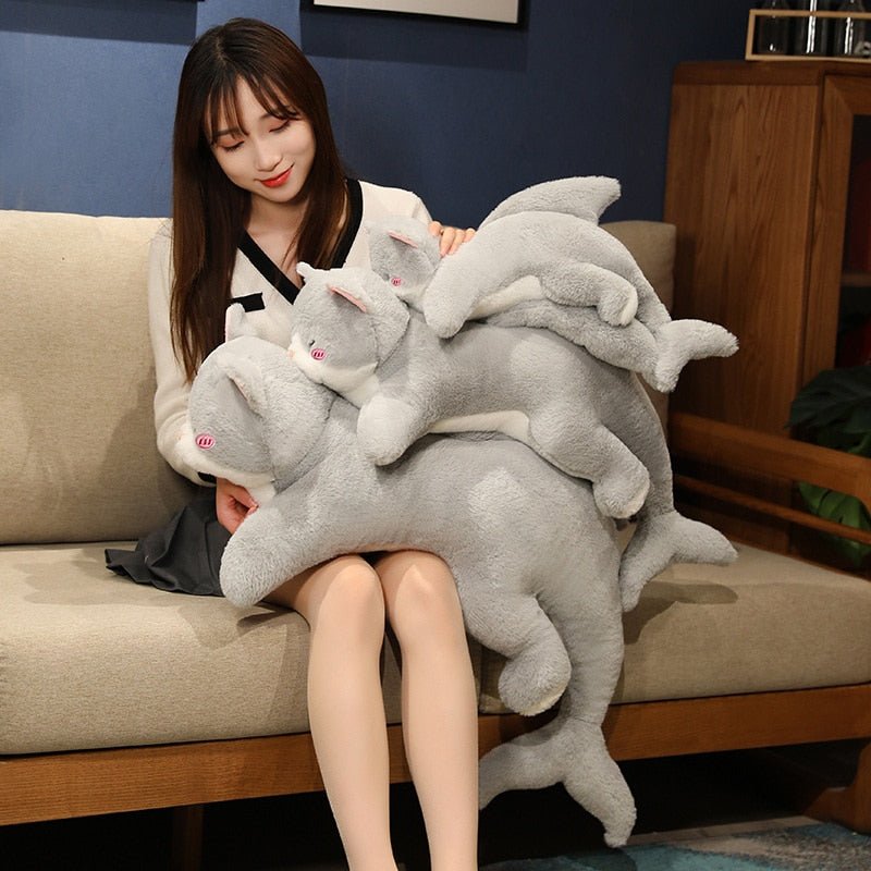 Big Cat Plush That's Perfet for Cuddling |The Gray Dolphin Cat ...