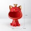 Laughing Cat Key Holder with Crown - Adorable & Functional Cat Figure ...