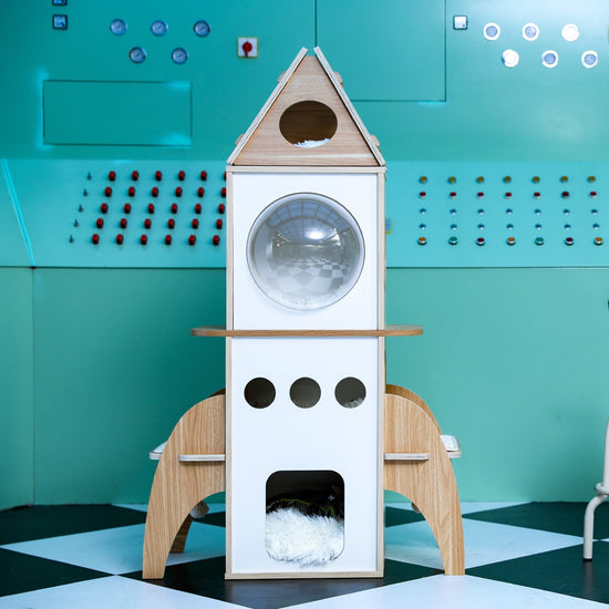 Amazing Rocket Ship Cat Tree | Unique Cat Tree With Fun and Adventure ...