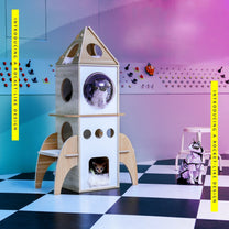 Amazing Rocket Ship Cat Tree | Unique Cat Tree With Fun and Adventure ...