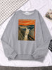Hilarious Screaming Cat Sweatshirt | Kitty Edition Of The Scream Art ...