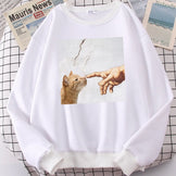'Touch of Meow God' Cat Sweatshirt – Meowgicians™